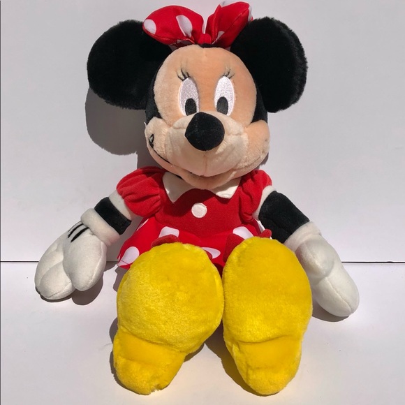 Source Unknown | Toys | Minnie Mouse Plush Stuffed Doll 4 Tall Very ...
